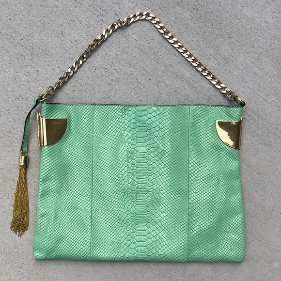 Gucci | Bags | Authentic Gucci Lizard Leather Shoulder Bag 29682 Rare ...